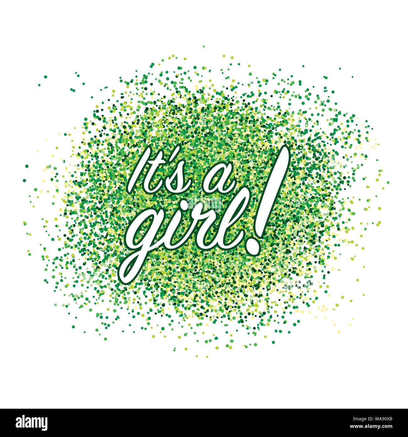 Its a girl confetti decoration. Family celebration decor ...