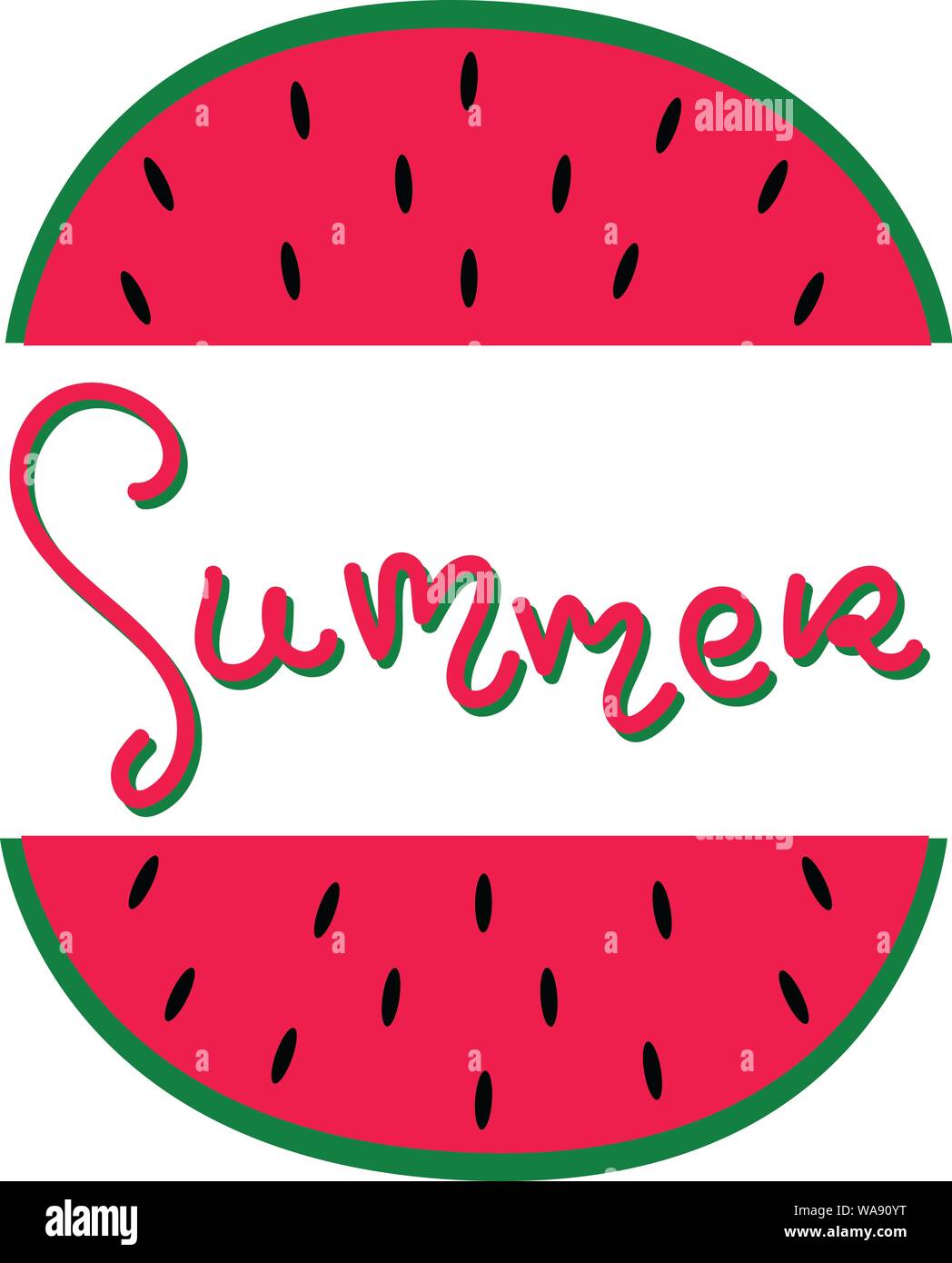 Summer fun font text in cute letters. Inspirational phrase for ...
