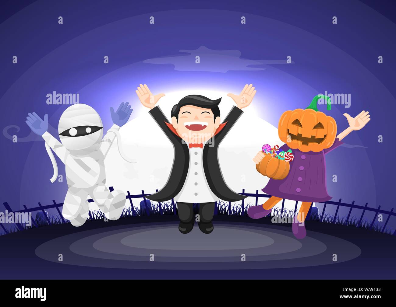 Children jumping jack Stock Vector Images - Alamy