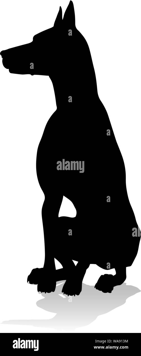 Dog Silhouette Pet Animal Stock Vector Image & Art - Alamy