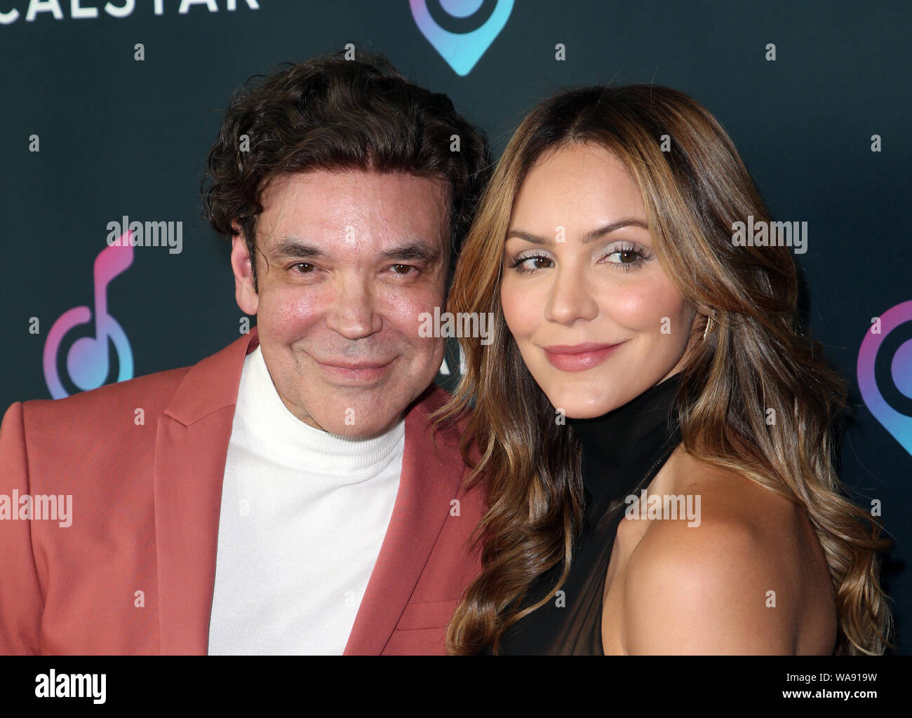 Hollywood, Ca. 18th Aug, 2019. George Caceres, Katharine McPhee, at ...
