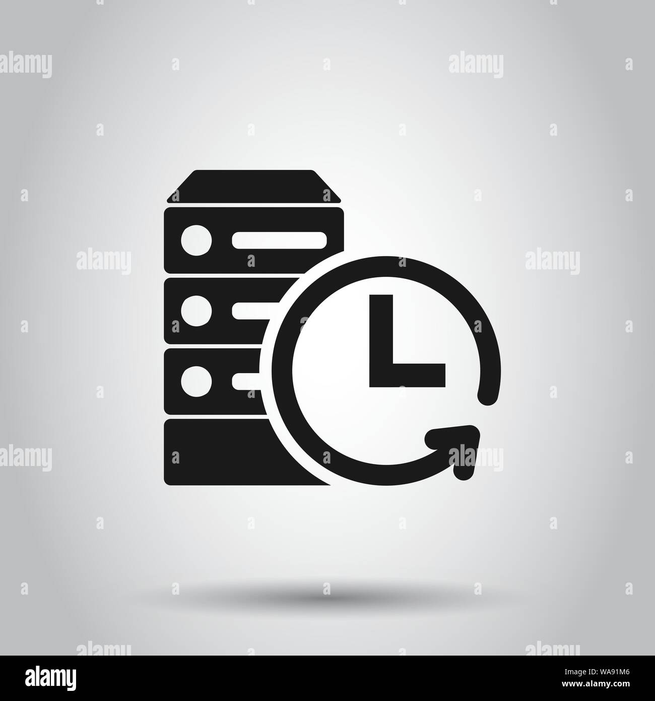 Real time data icon vector vectors hi-res stock photography and images ...
