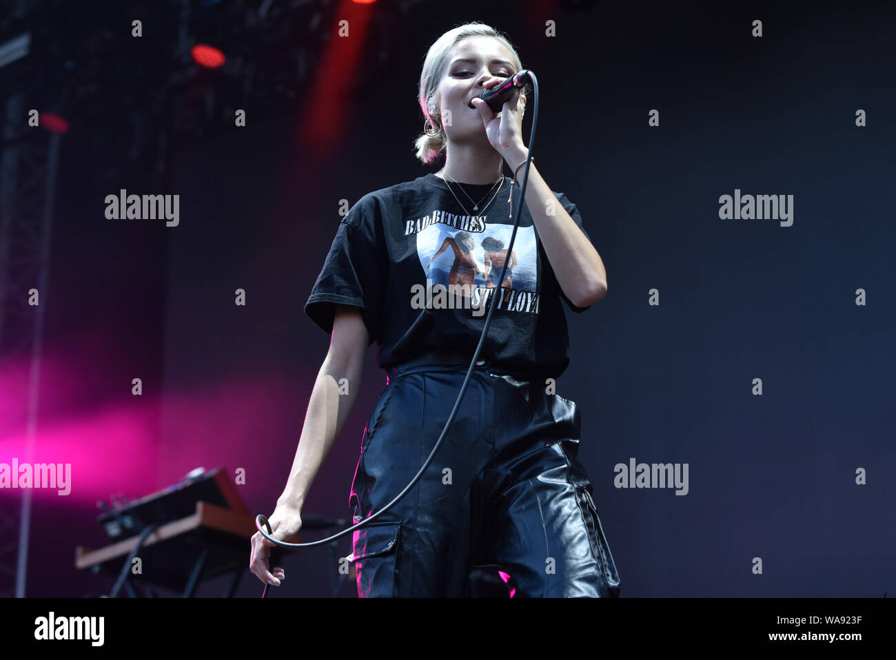 Nina Nesbitt performing in concert at Scarborough Open Air Theatre ...