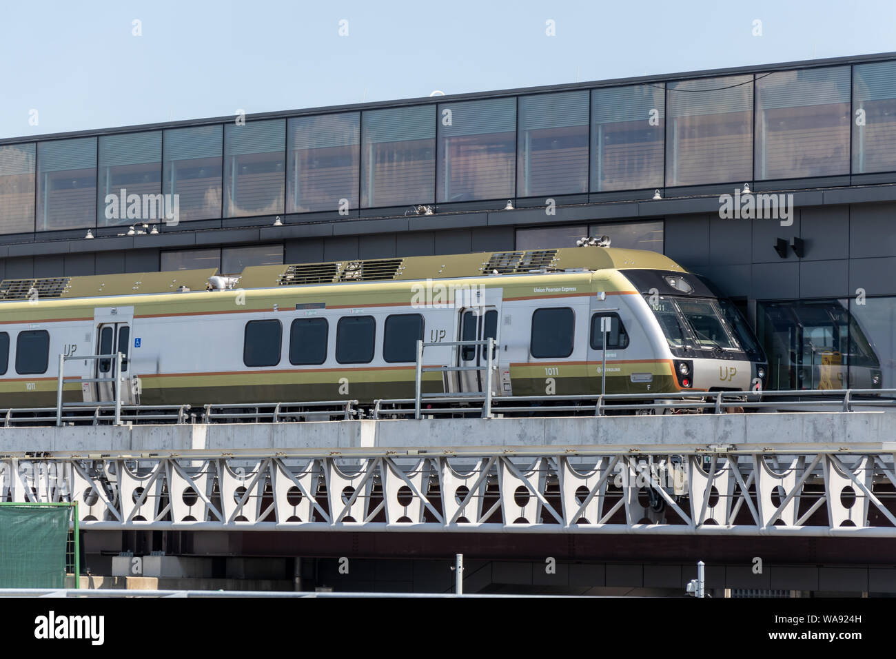 Up express train seen hi-res stock photography and images - Alamy