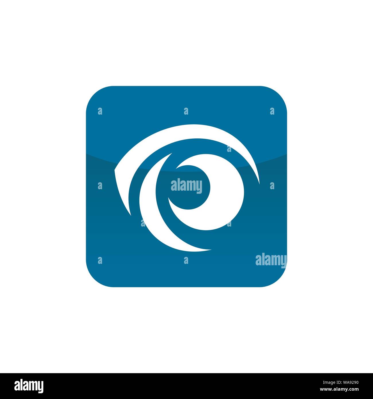 Square Shape With Eye Symbol, Vector Logo Icon Design - Vector Stock ...