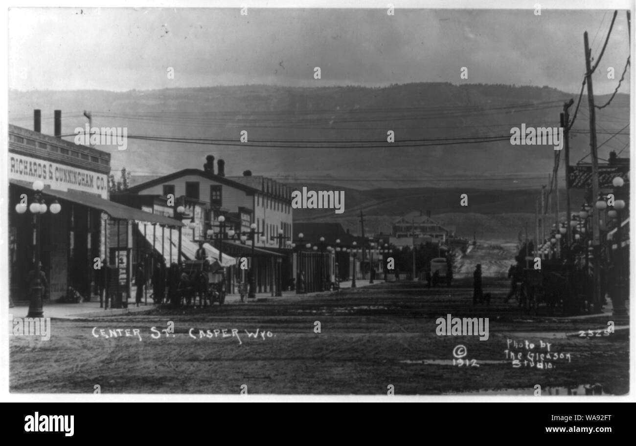 Street in center small Black and White Stock Photos & Images - Alamy