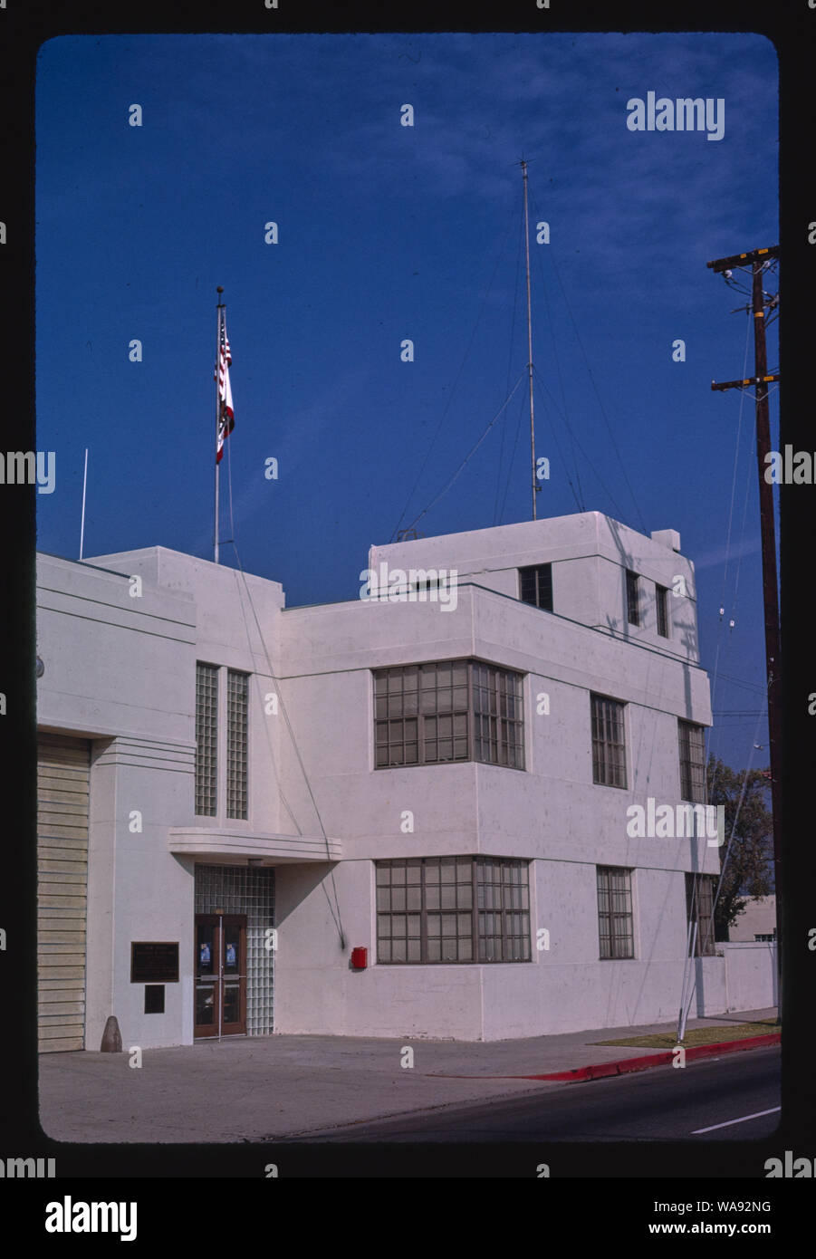 Central Fire Station, 21st & H, Bakersfield, California Stock Photo - Alamy