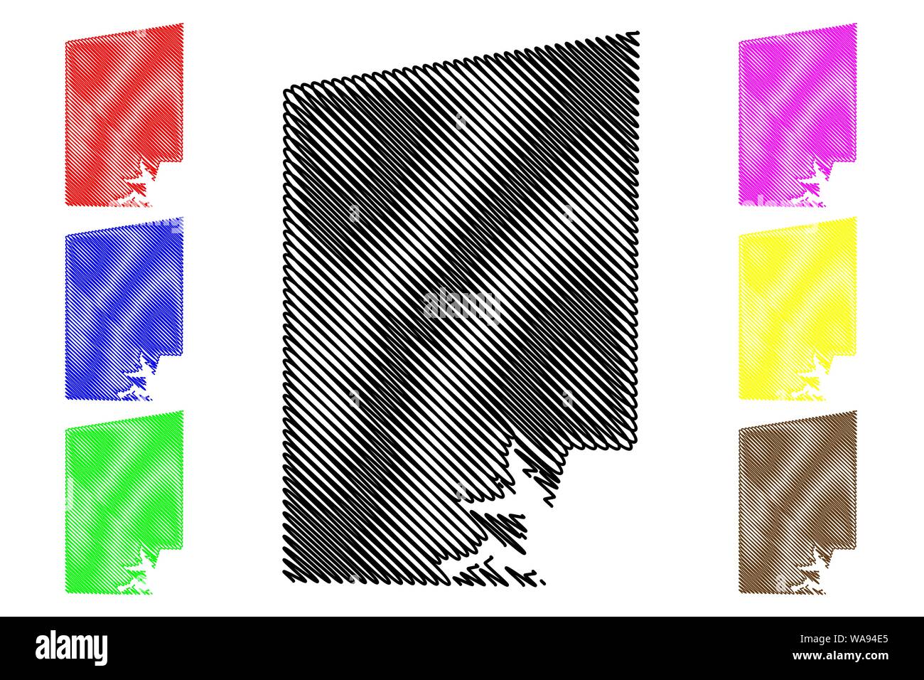 Hunt county map hi-res stock photography and images - Alamy