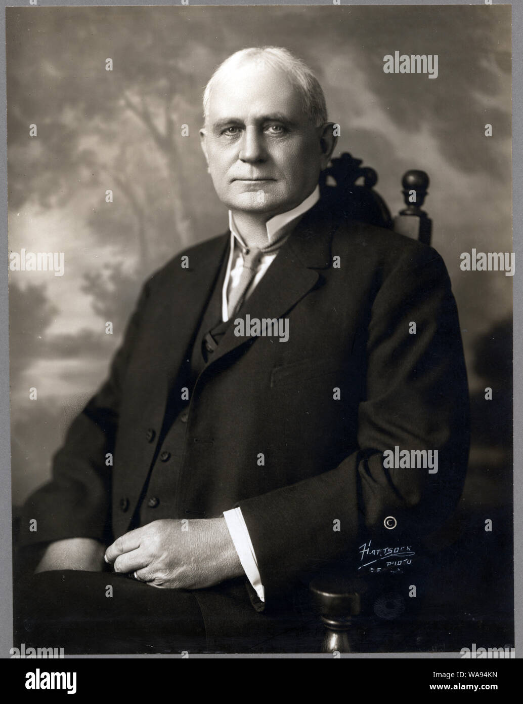 Champ Clark, half-length portrait, seated facing front] / Hartsook ...