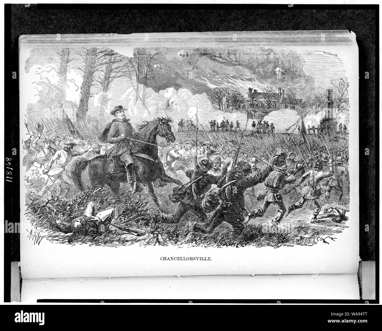 American civil war battle chancellorsville Black and White Stock Photos ...