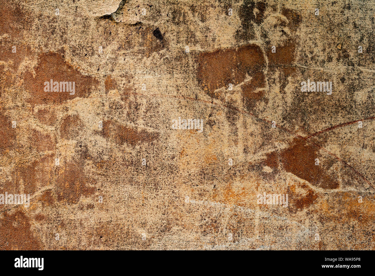 Texture of a concrete wall with cracks and scratches which can be used ...