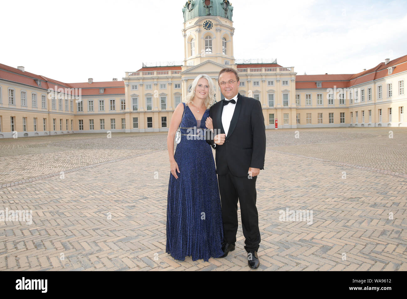 17 August 2019, Berlin: Hans-Peter Friedrich with his wife Diana at the ...