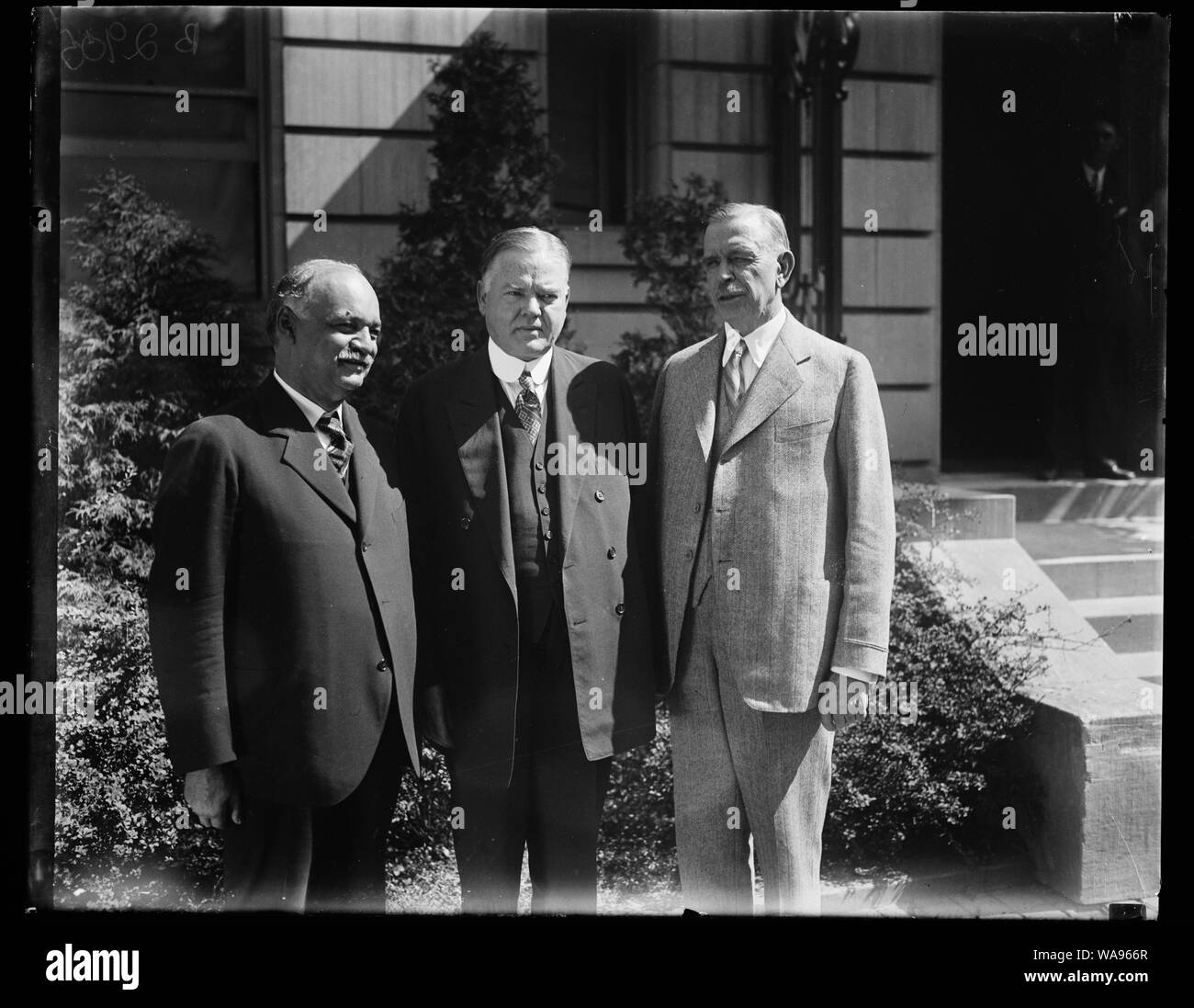 Charles Curtis, Herbert Hoover and Hubert Work Stock Photo - Alamy