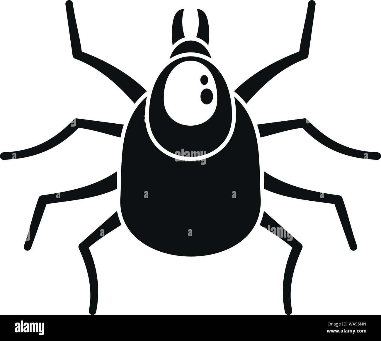 Mite icon. Simple illustration of mite vector icon for web design ...