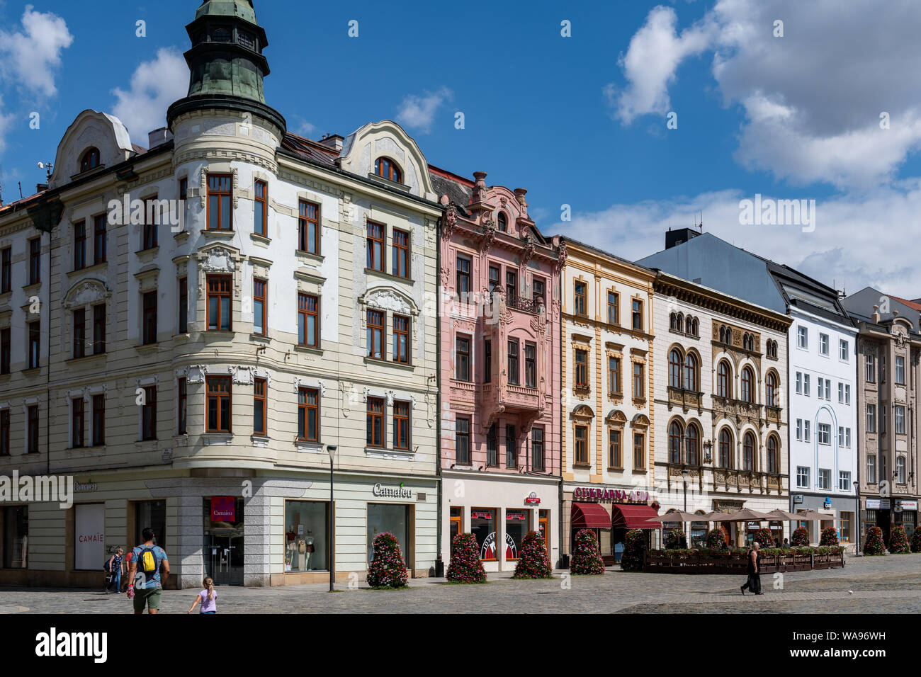 Lower Square (Dolni Namesti) in Olomouc, Czech Republic Stock Photo - Alamy