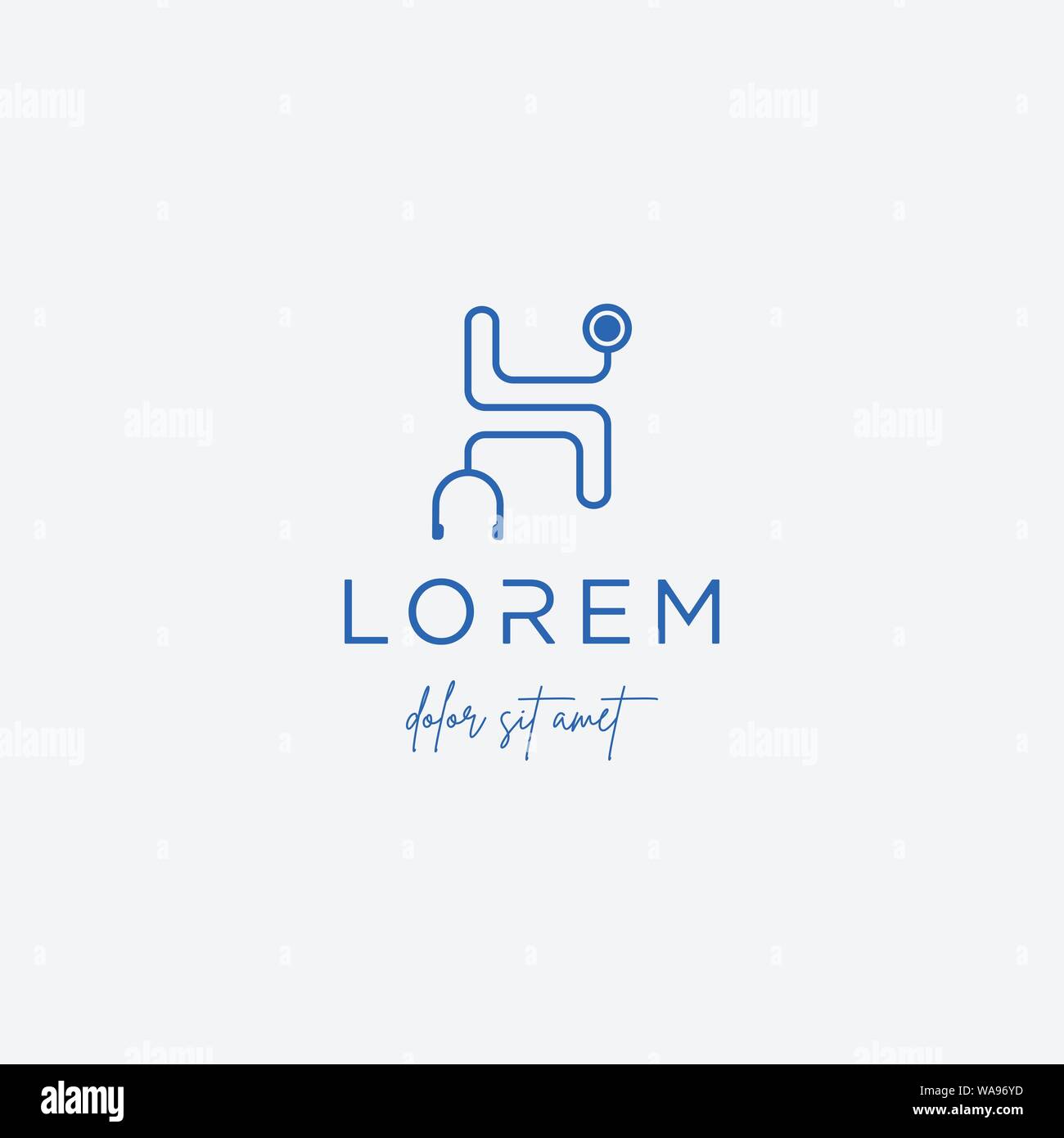 Stethoscope h letter logo vector design Stock Vector Image & Art - Alamy