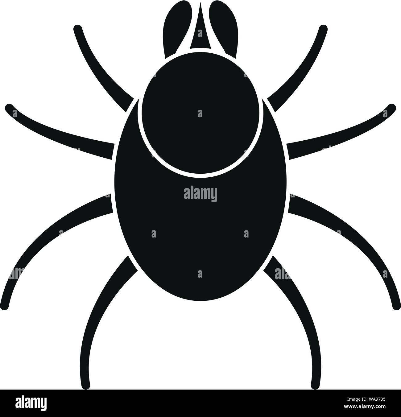 Animal mite icon. Simple illustration of animal mite vector icon for ...