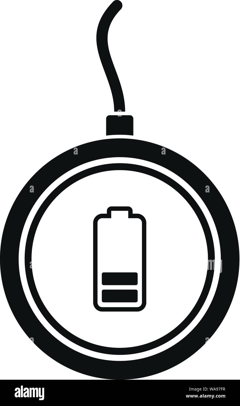 Energy wireless charger icon. Simple illustration of energy wireless ...