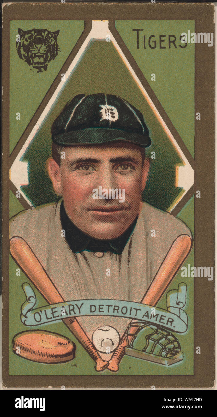 Charles O'Leary, Detroit Tigers, baseball card portrait Stock Photo - Alamy
