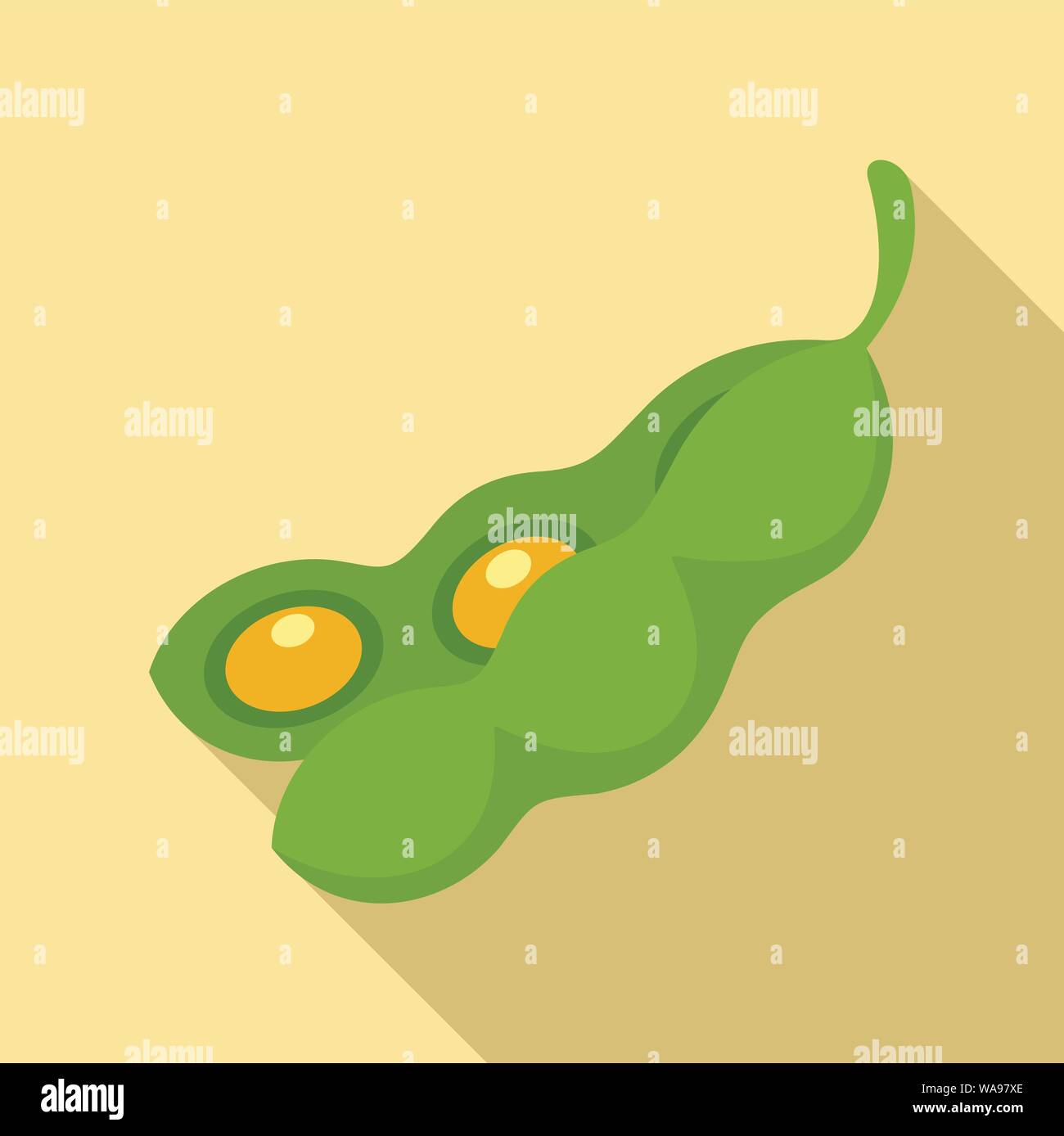 Beans icon. Flat illustration of beans vector icon for web design Stock ...