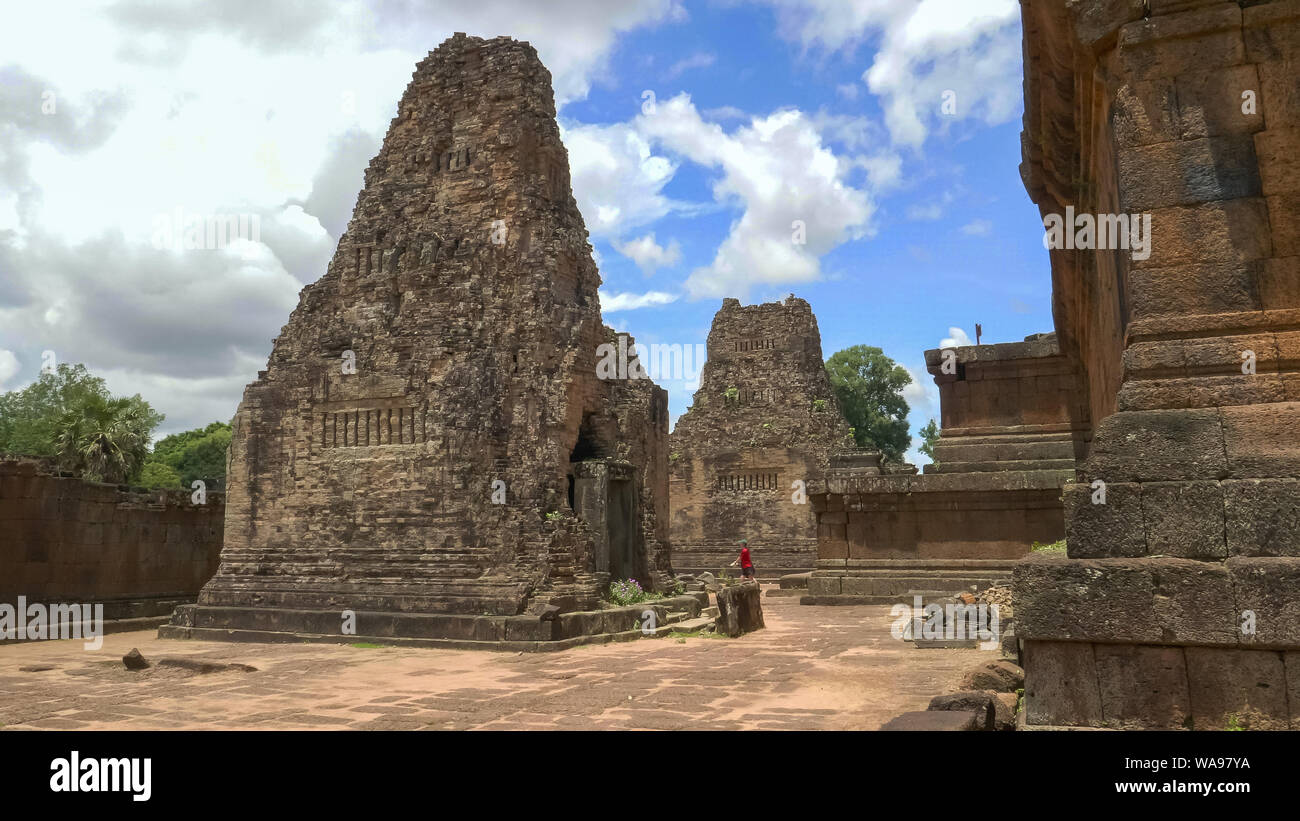 a brick tower of pre rup temple near angkor wat Stock Photo - Alamy