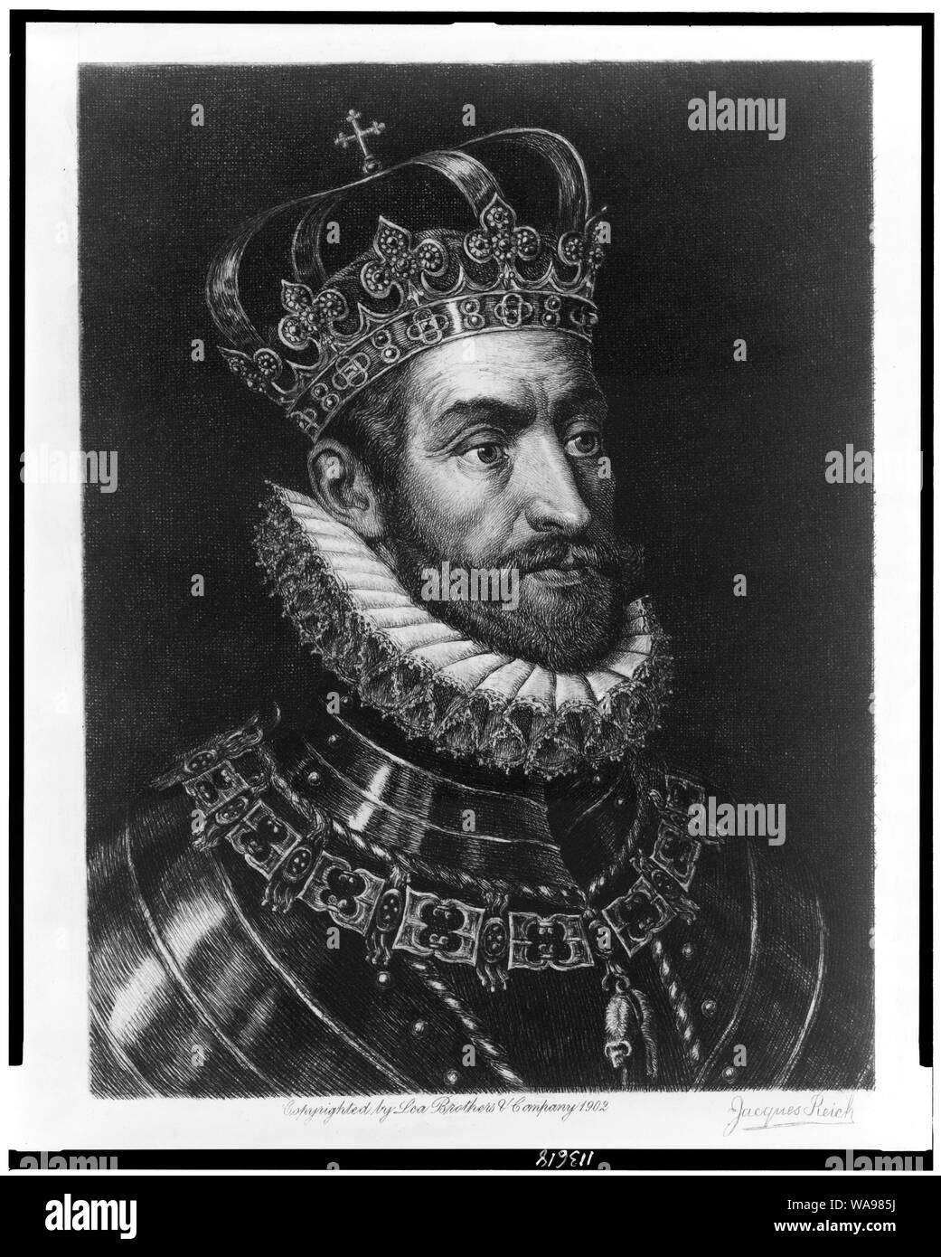 Charles V, King of Spain and Emperor of Germany, head-and-shoulders ...