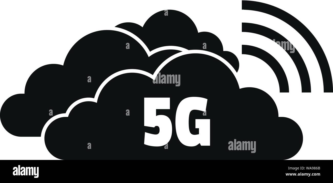 5g cloud technology icon. Simple illustration of 5g cloud technology ...