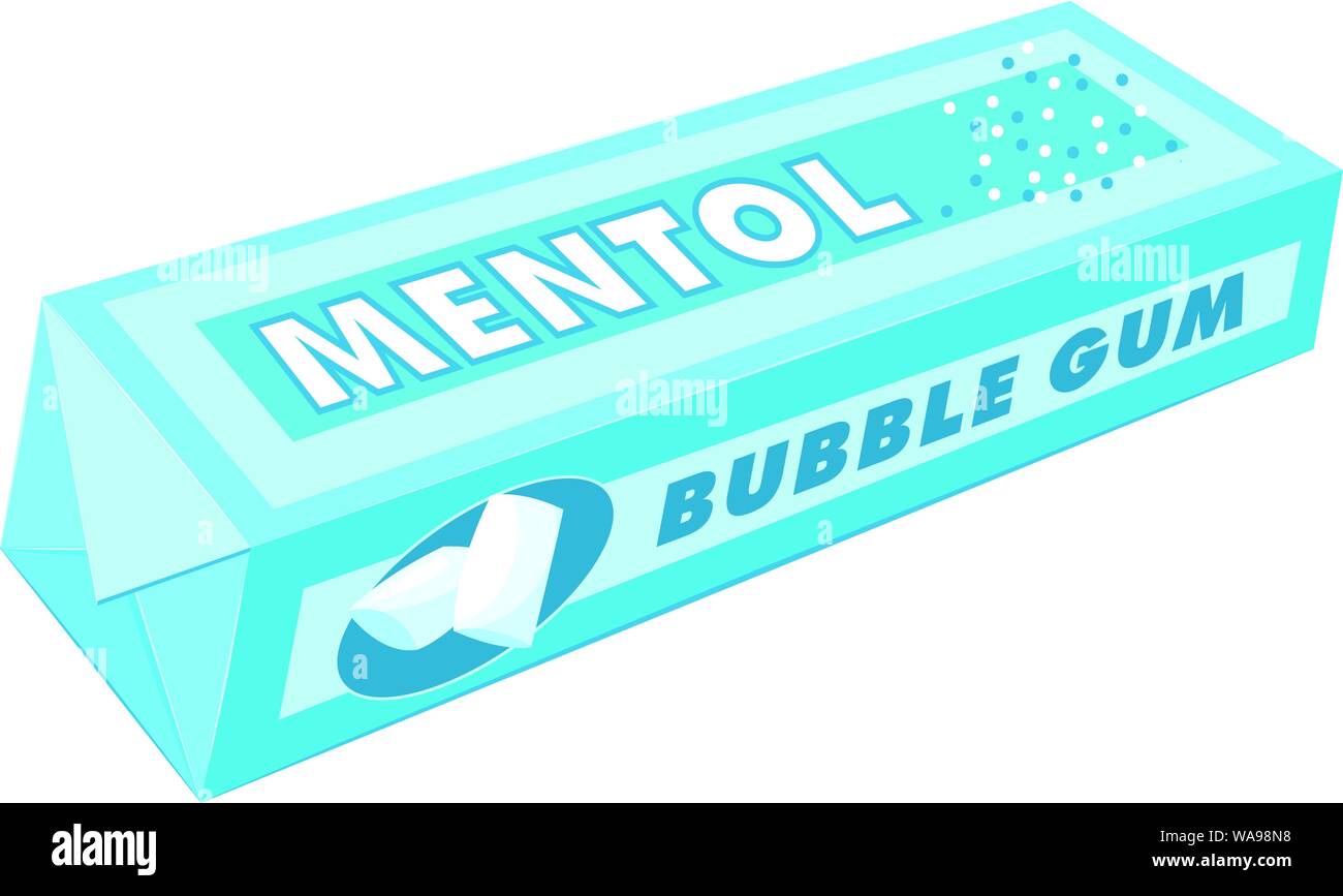 Mentol gum pads icon. Cartoon of mentol gum pads vector icon for web ...