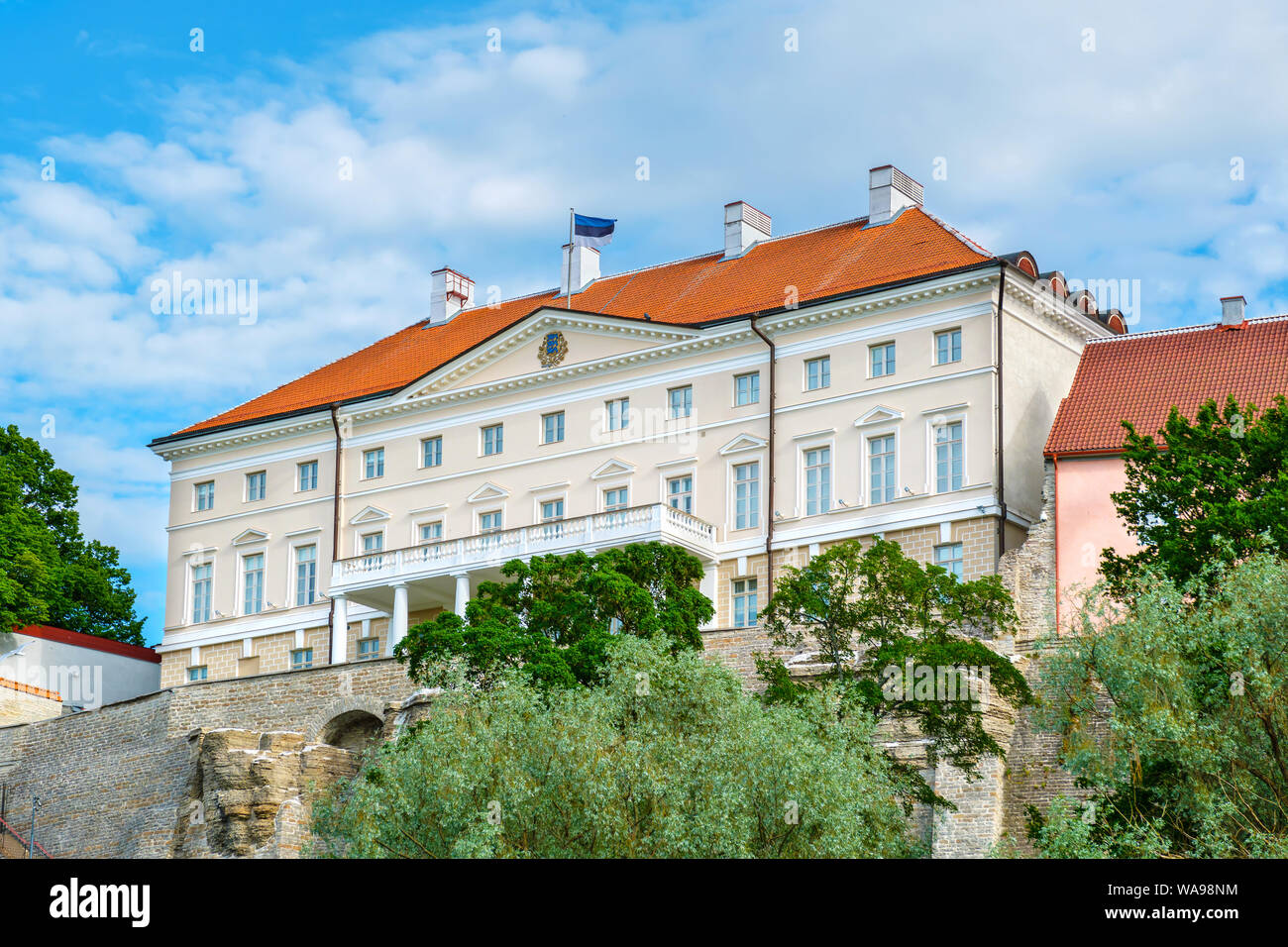 View to Stenbock House (Stenbocki maja), official seat of Estonian ...