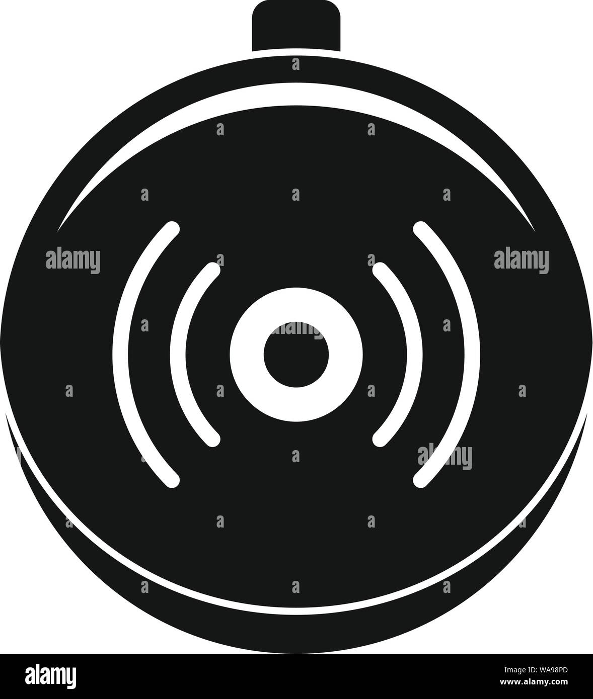 Wireless modern charger icon. Simple illustration of wireless modern ...