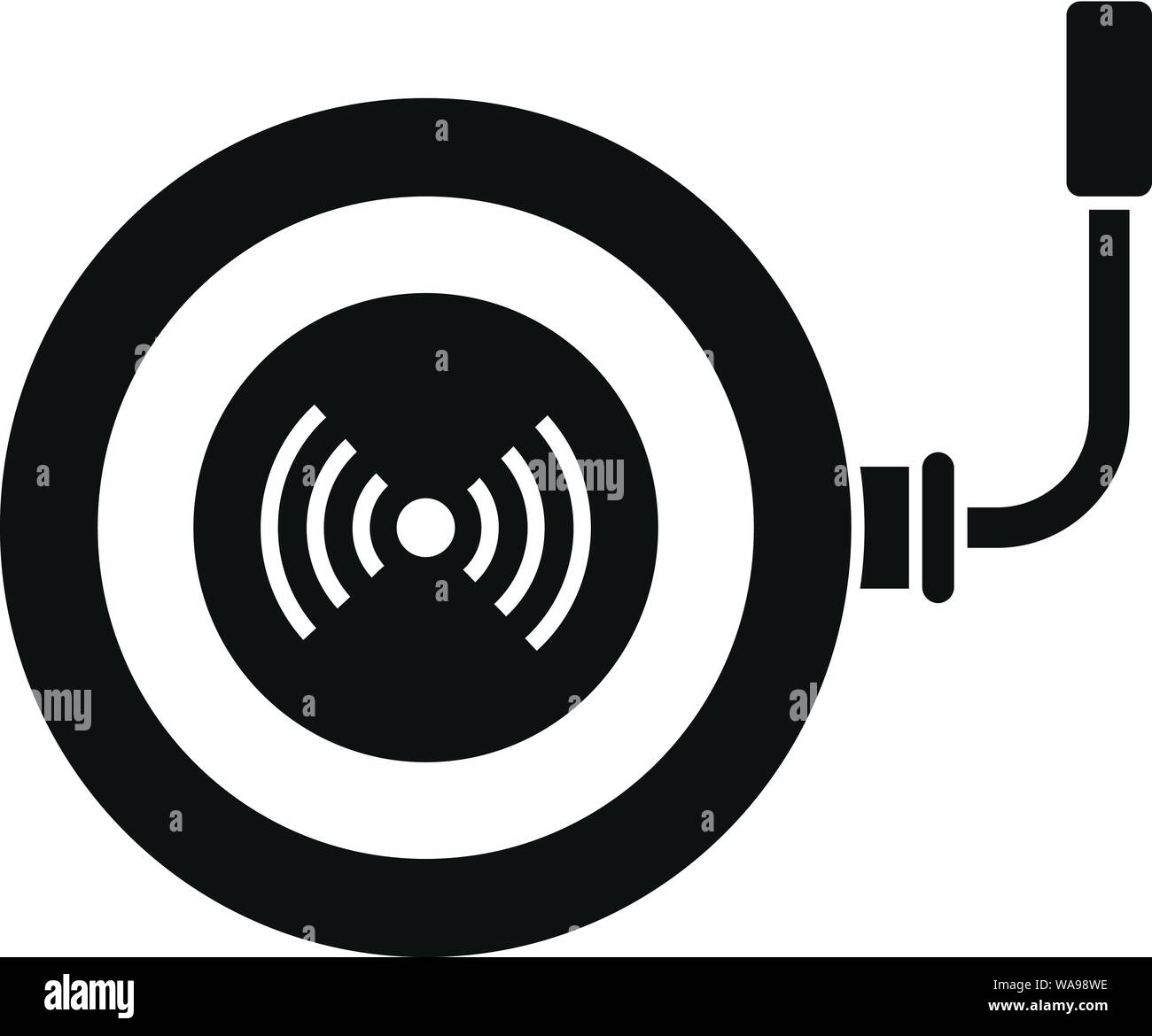 Phone wireless charger icon. Simple illustration of phone wireless ...