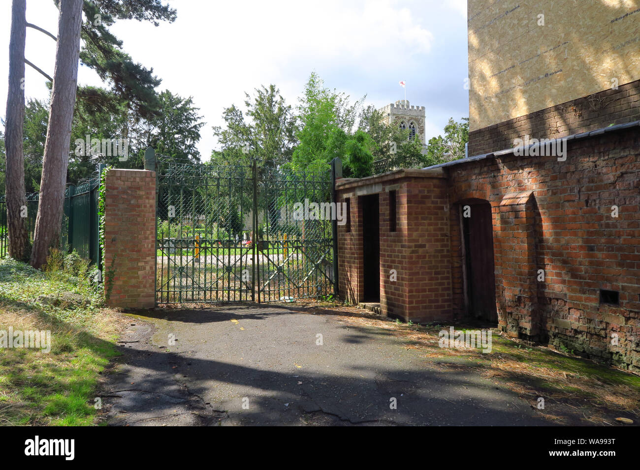 Sentrybox at the rear entrance to Bletchley Park, home of the WW2 ...