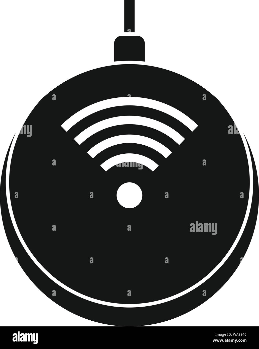 Super wireless charger icon. Simple illustration of super wireless ...