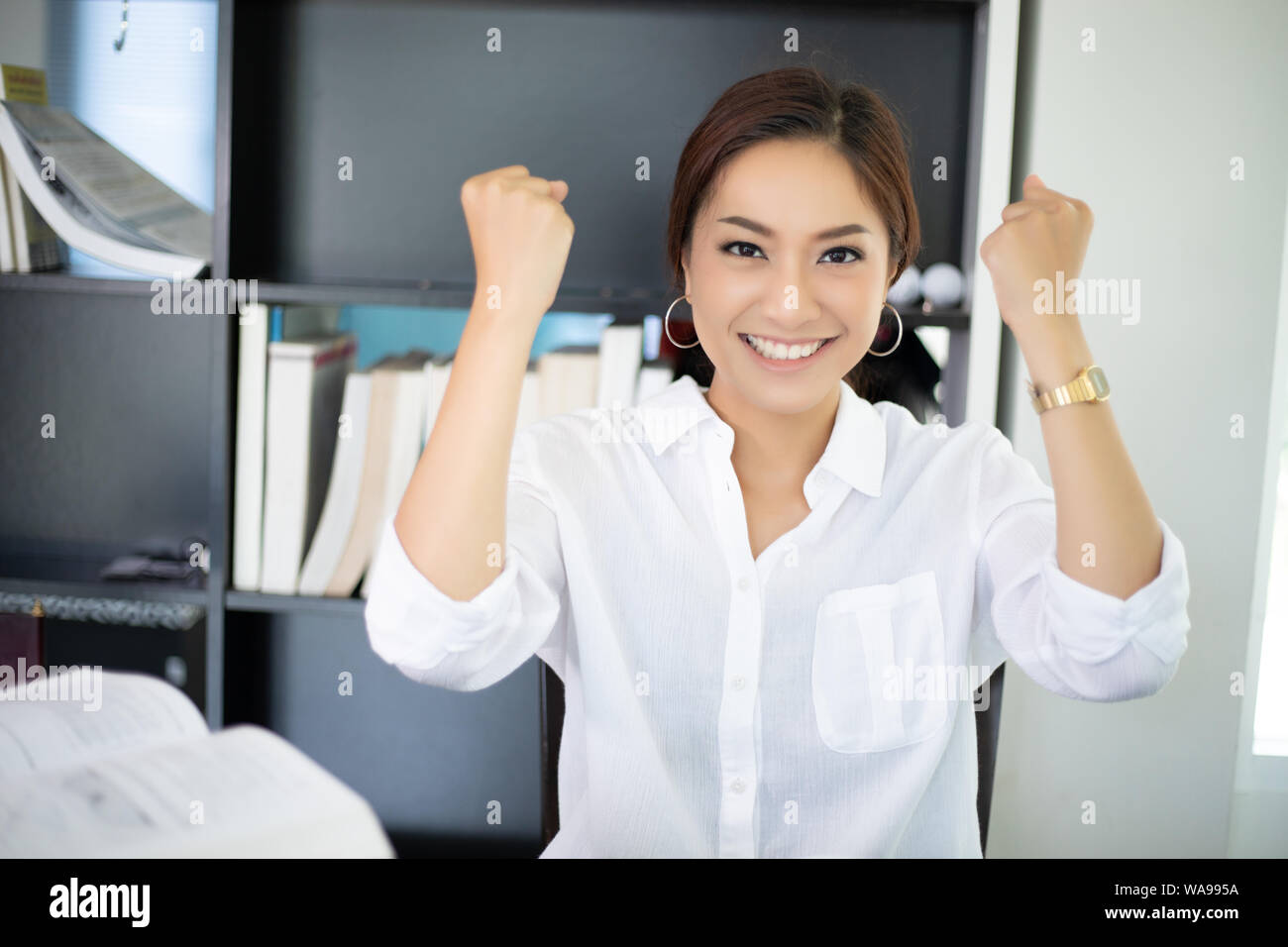 Successful asian female manager hi-res stock photography and images - Alamy