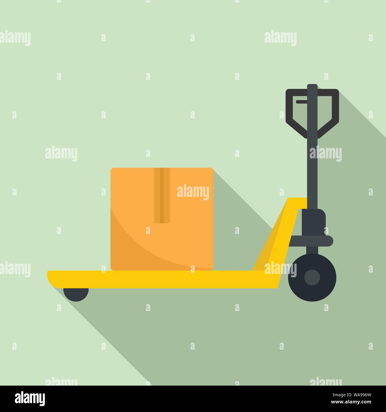 Warehouse lift icon. Flat illustration of warehouse lift vector icon ...