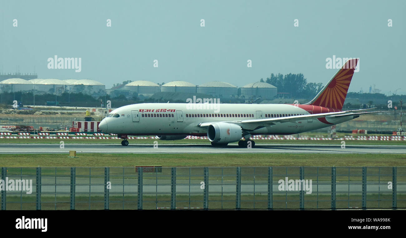 Singapore - Mar 28, 2019. VT-ANG Air India Boeing 787-8 Dreamliner ...