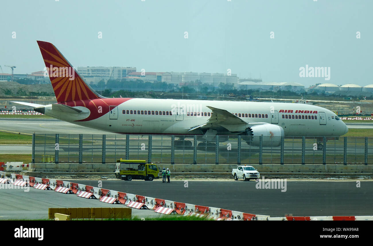 Singapore - Mar 28, 2019. VT-ANG Air India Boeing 787-8 Dreamliner ...