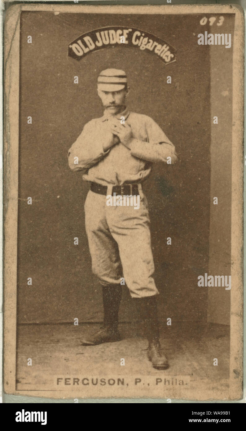 Charlie Ferguson, Philadelphia Quakers, baseball card portrait Stock ...