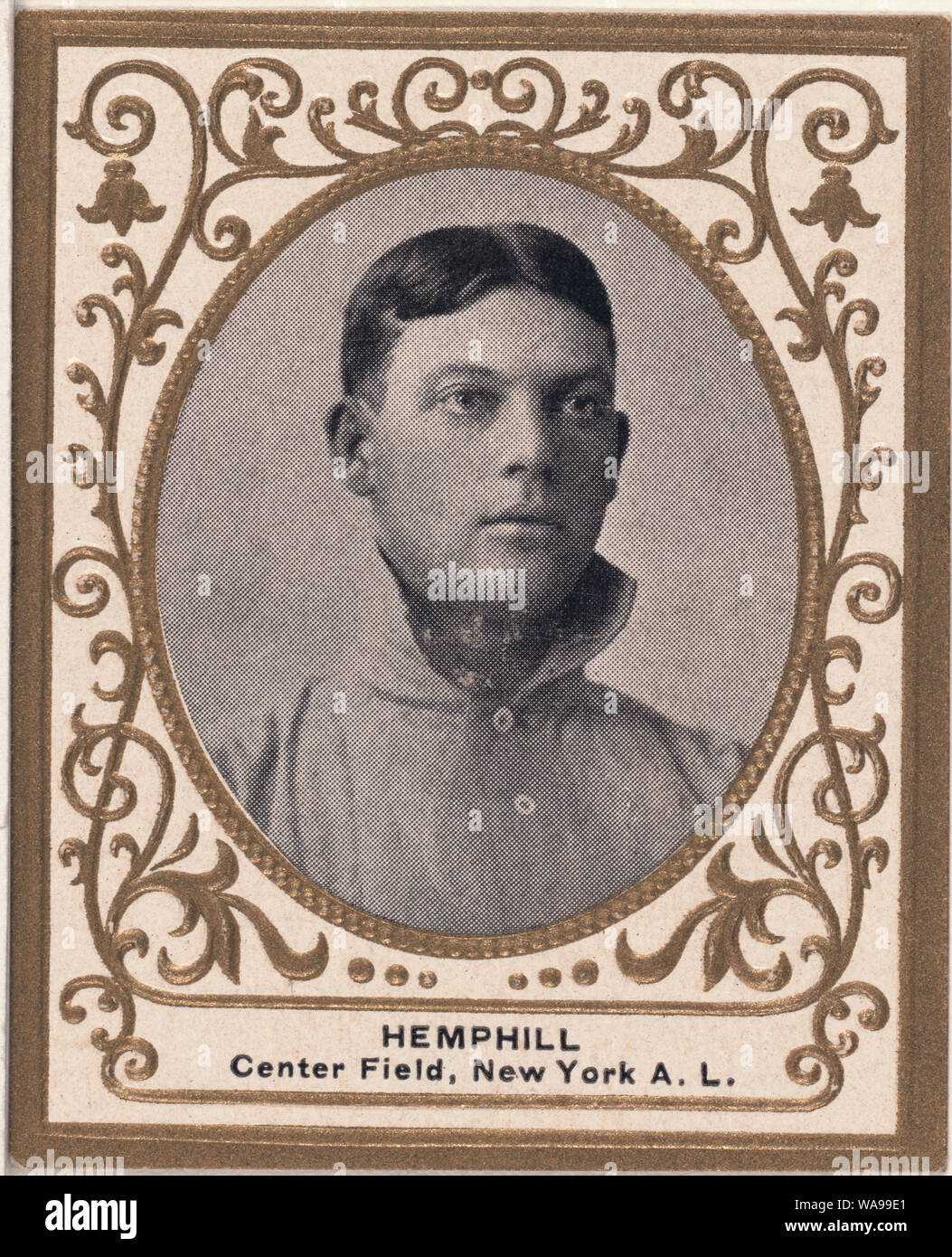 Charlie Hemphill, New York Highlanders, baseball card portrait Stock ...