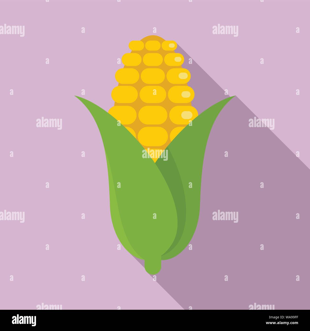Corn icon. Flat illustration of corn vector icon for web design Stock ...