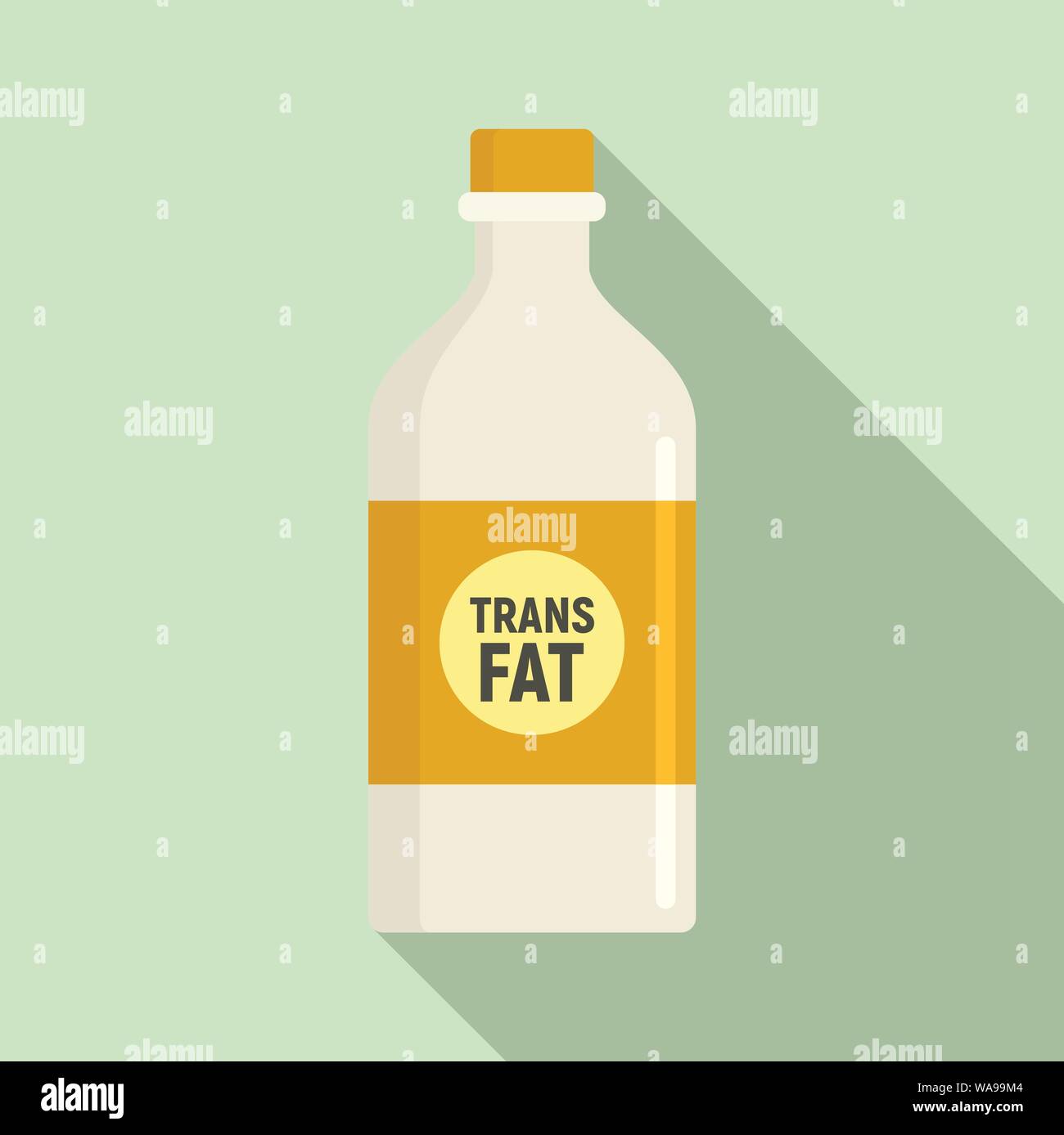 Fat bottle milk icon. Flat illustration of fat bottle milk vector icon ...