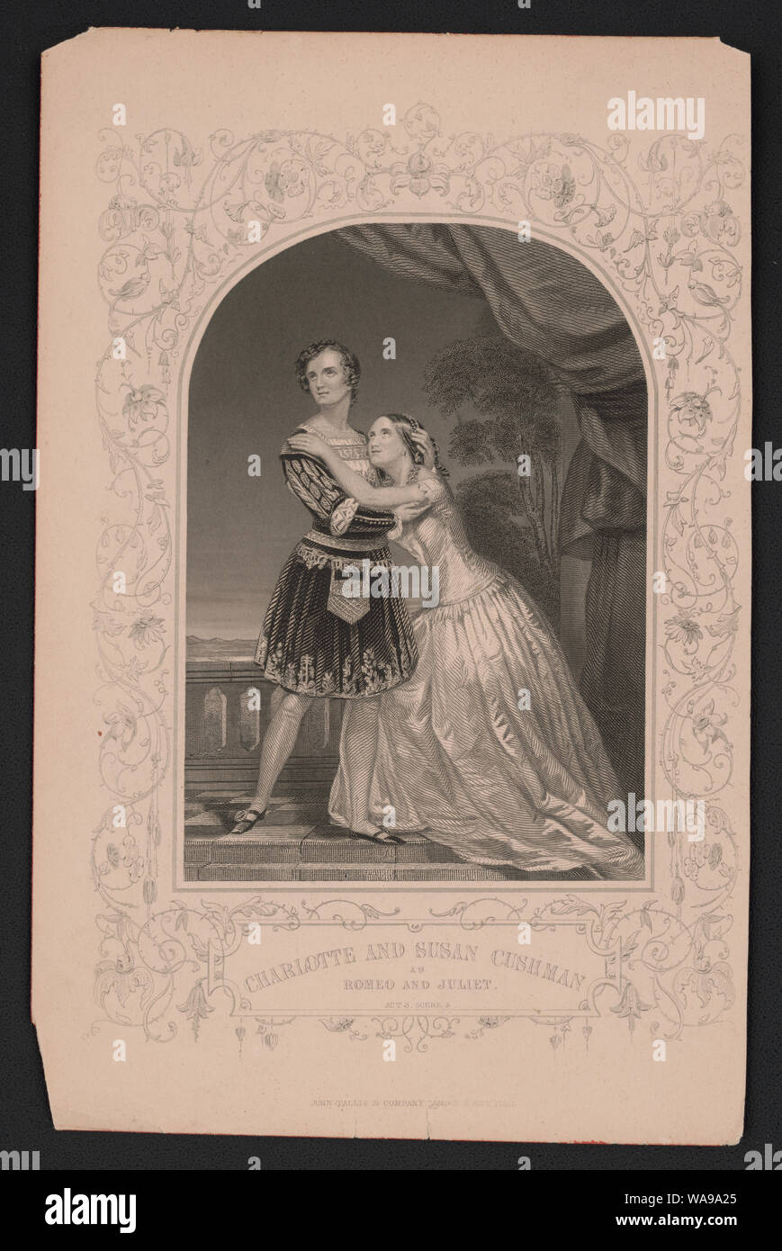 Charlotte and Susan Cushman as Romeo and Juliet / John Tallis & Company ...