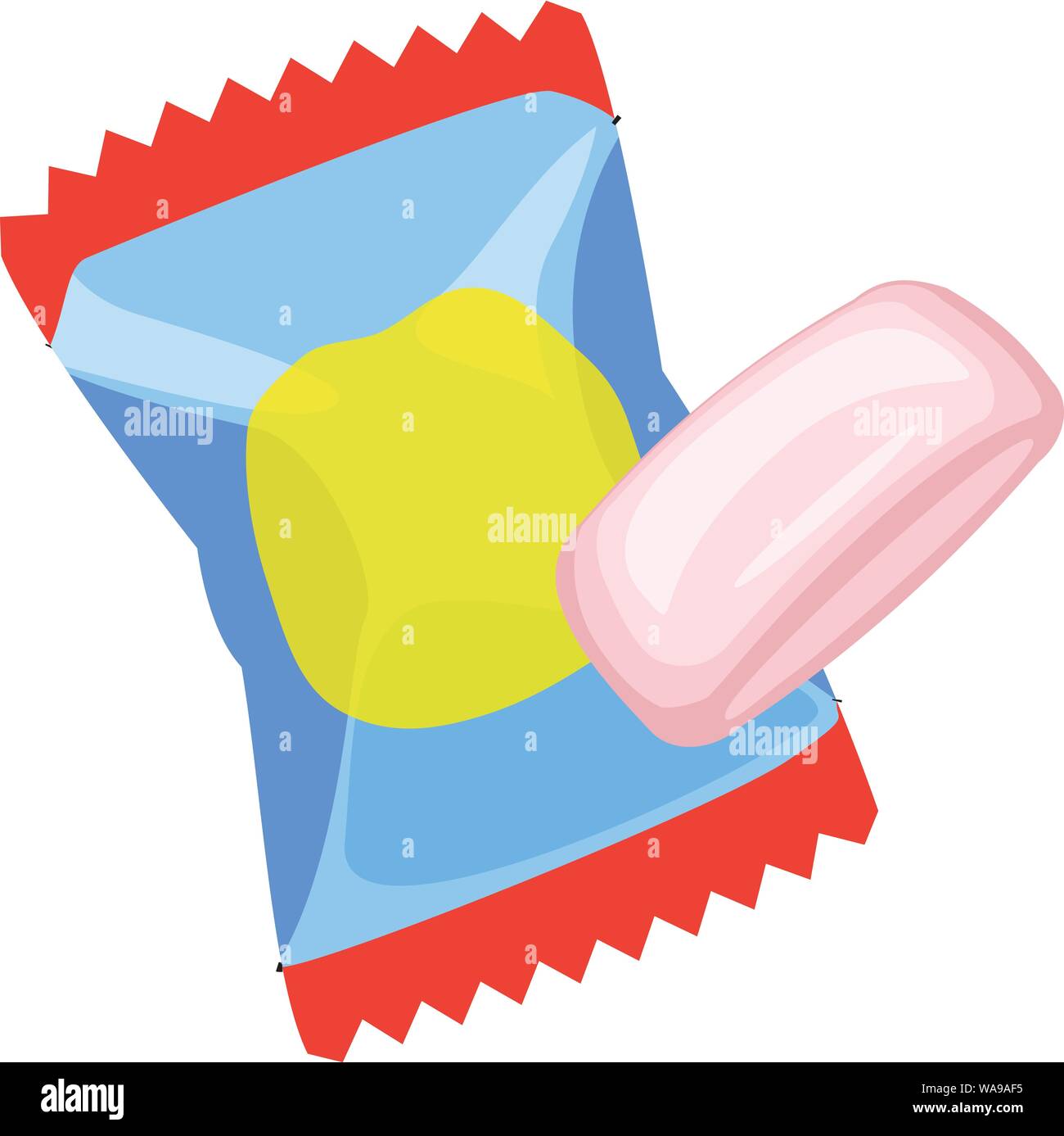 Gum pack icon. Cartoon of gum pack vector icon for web design isolated ...