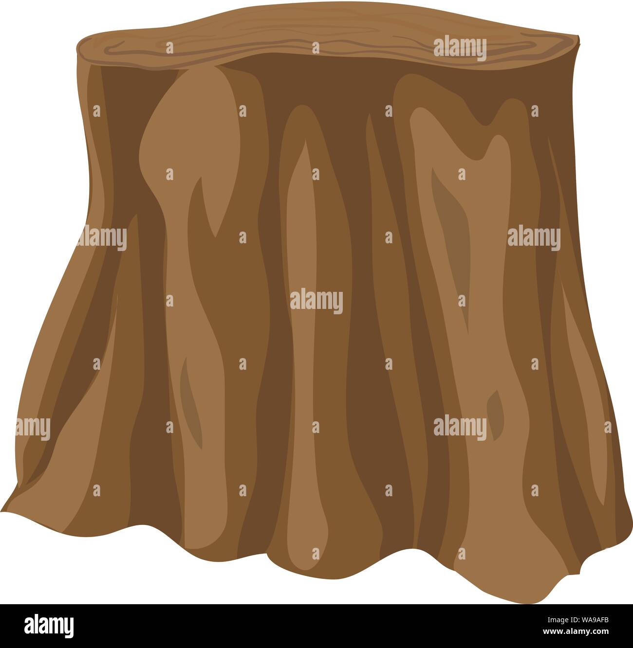 Wild tree stump icon. Cartoon of wild tree stump vector icon for web ...