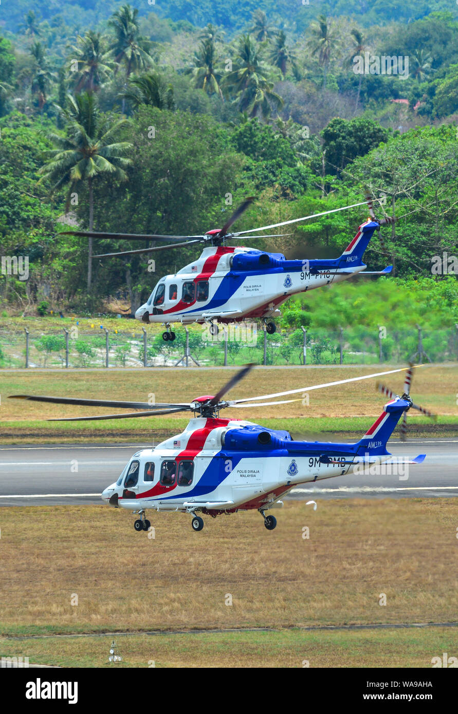 Langkawi, Malaysia - Mar 31, 2019. Royal Malaysian Police ...