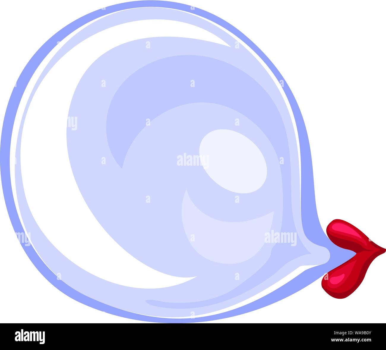 Blue gum ball icon. Cartoon of blue gum ball vector icon for web design ...