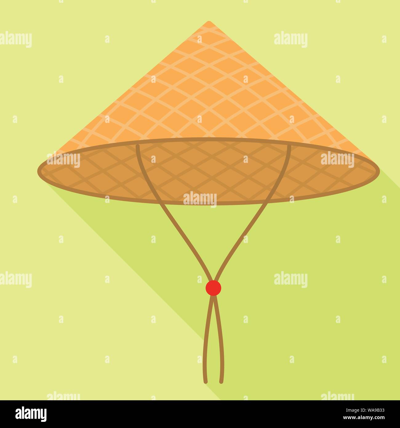 Conic hat icon. Flat illustration of conic hat vector icon for web ...