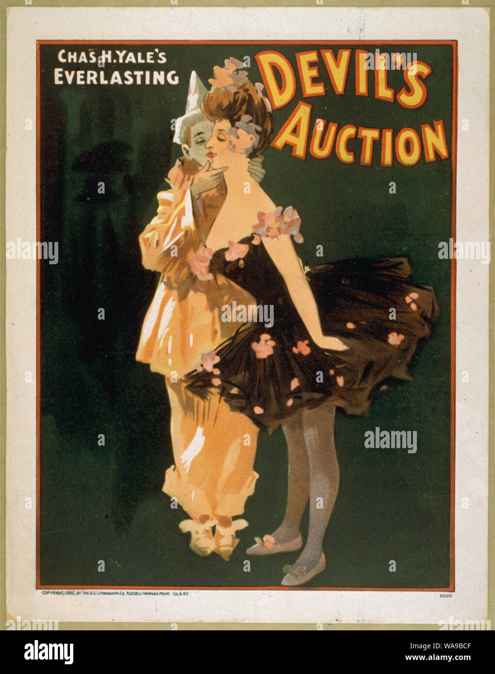 Chas. H. Yale's everlasting Devil's auction Abstract: 1 print : color ...