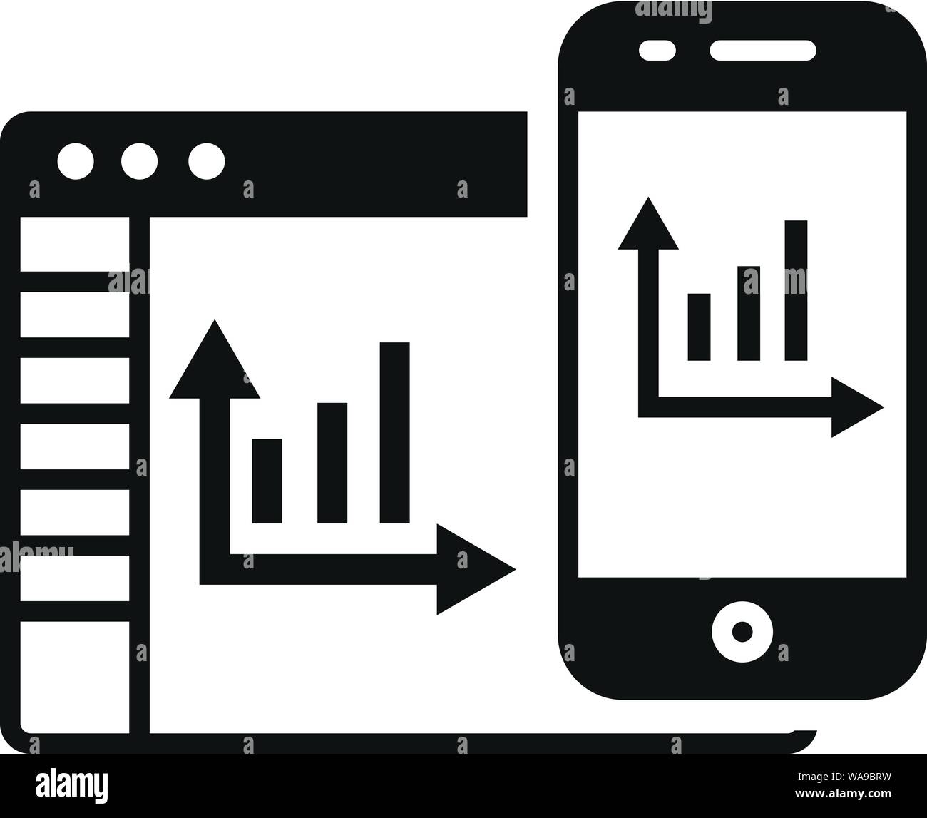 Expense report icon. Simple illustration of expense report vector icon ...
