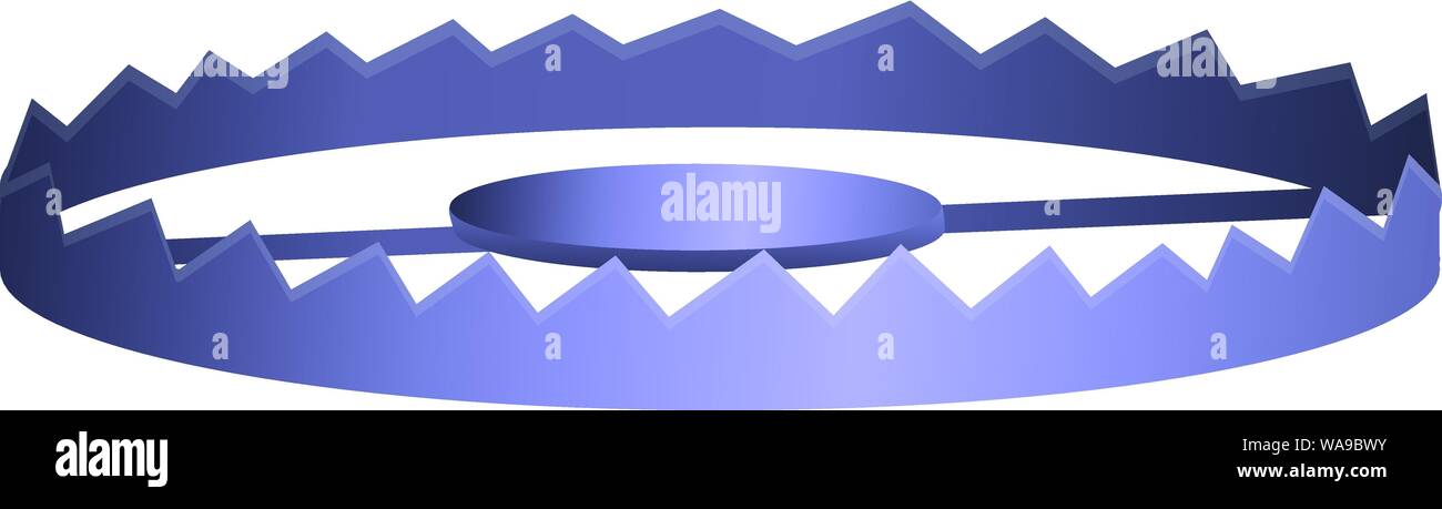 Metal trap icon. Cartoon of metal trap vector icon for web design ...